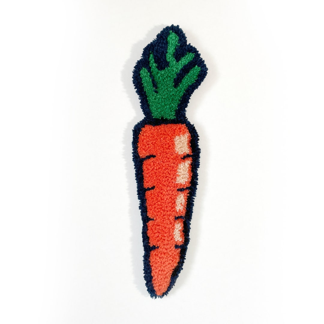 Tufted Carrot, Interior Decoration, Handmade, Wall Hanging, Tufted Wall ...