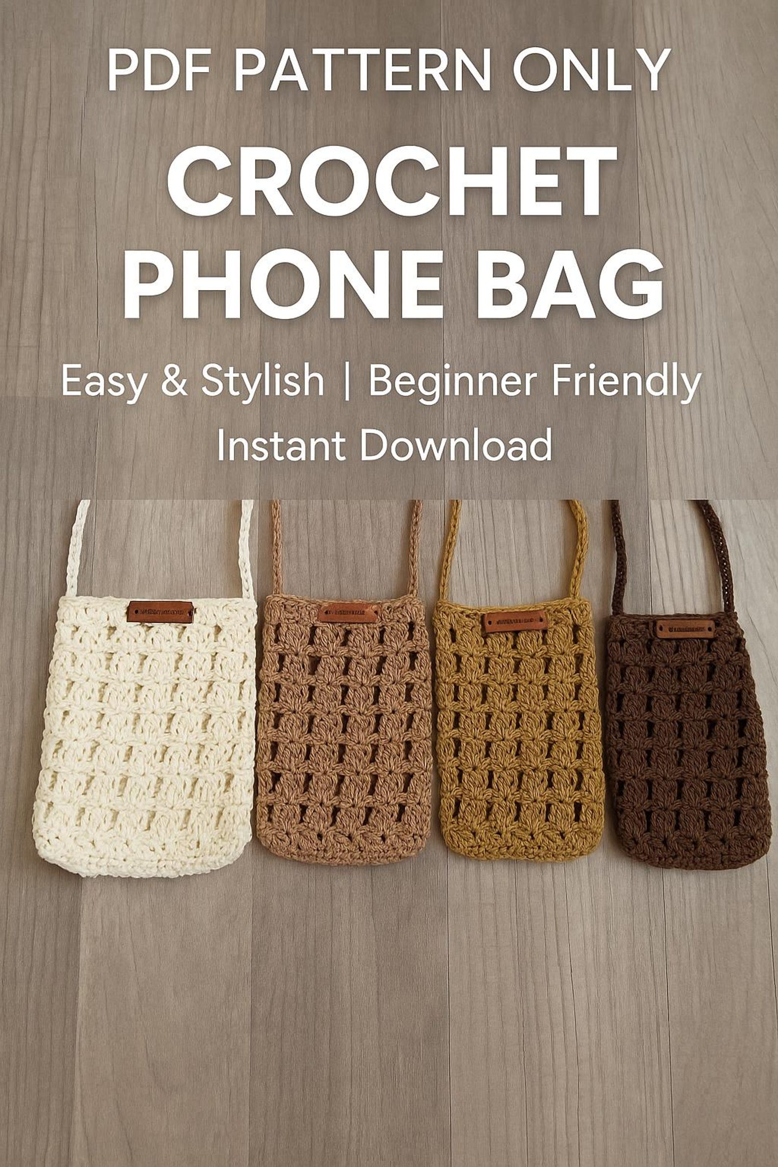 Crochet Phone Bag - PDF Pattern - Etsy