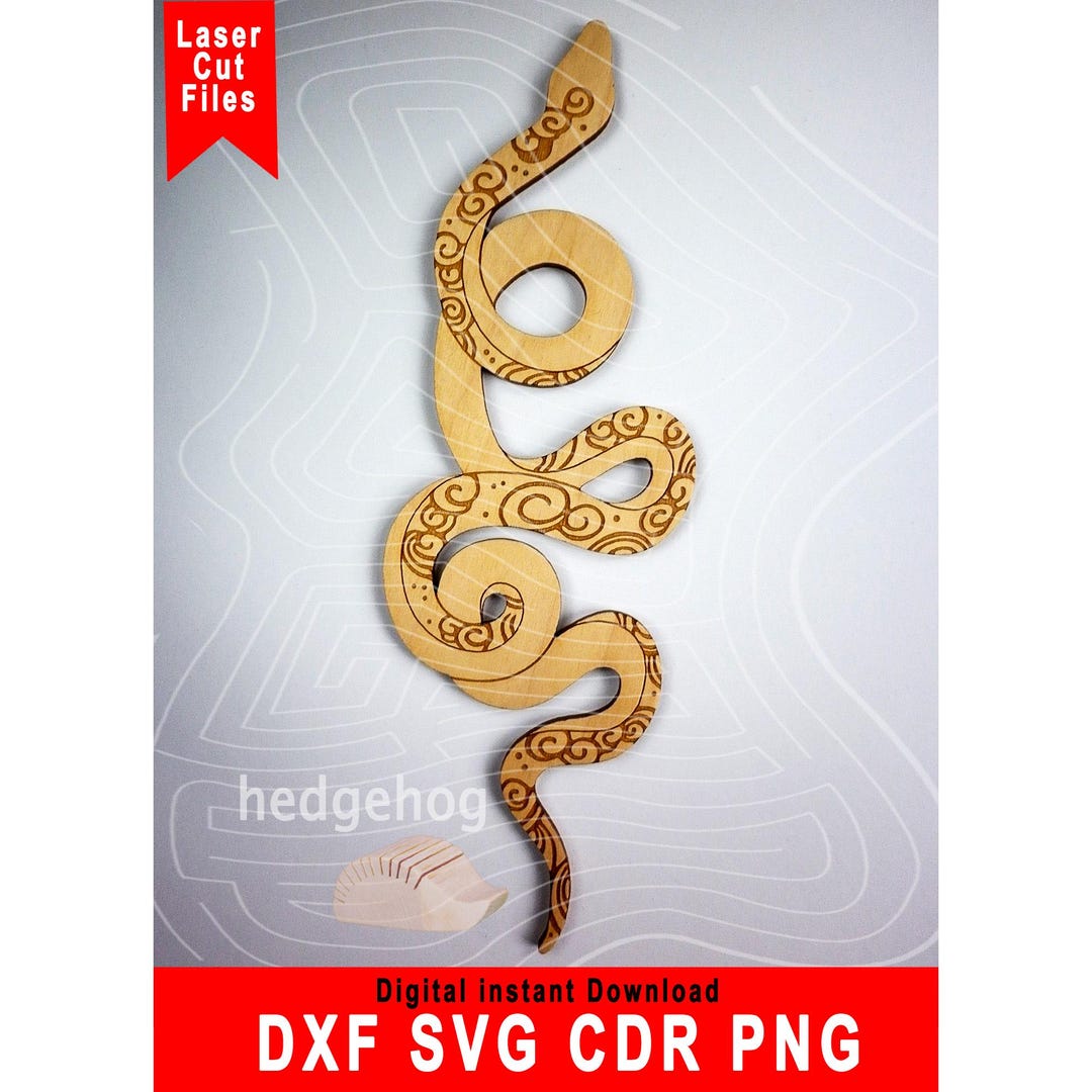 Snake Cdr, Snake Svg File, Serpent Svg, Viper Svg, Snake Laser Cut ...