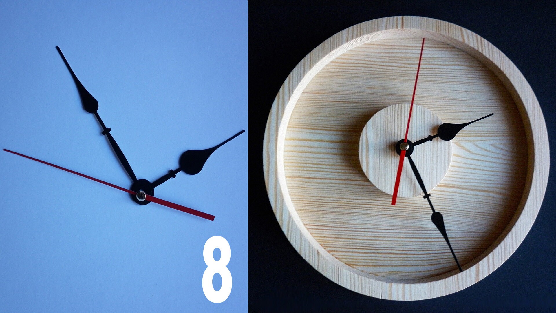 Wooden Clock Hands, Metal Clock Hands, Wood Diy Clock, Custom Clock ...