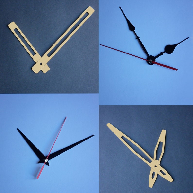 Wooden Clock Hands, Metal Clock Hands, Wood Diy Clock, Custom Clock ...