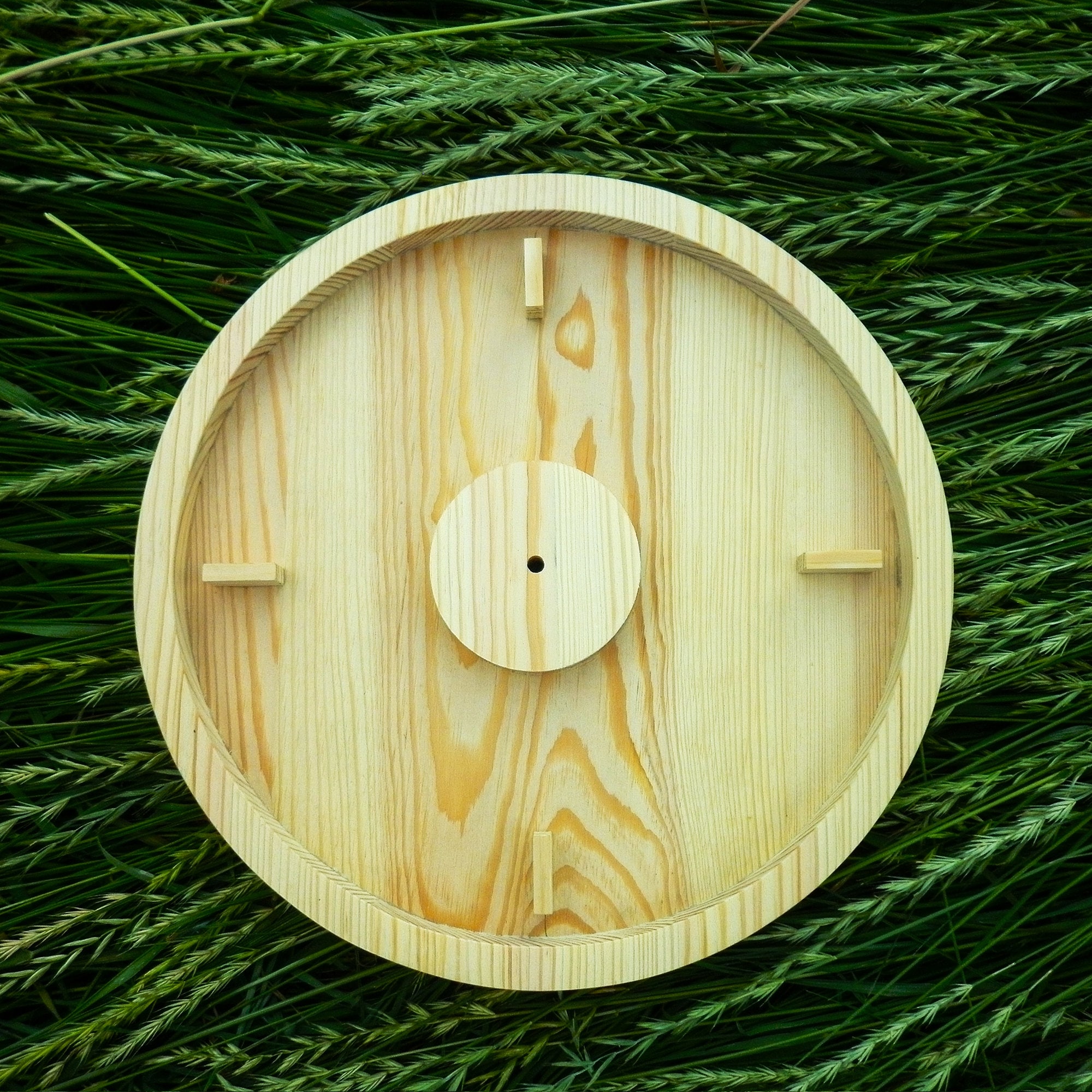 Blank Wood Clock Made of Moss, DIY Moss Clock, DIY Moss Gift, Wooden ...