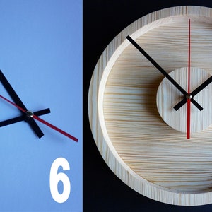 Wooden Clock Hands, Metal Clock Hands, Wood Diy Clock, Custom Clock ...