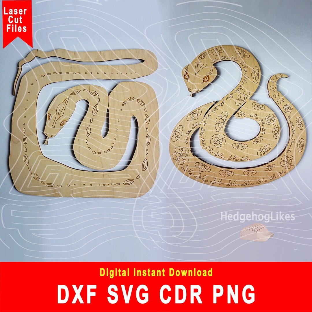 Snake Cdr, Snake Svg File, Serpent Svg, Viper Svg, Snake Laser Cut ...