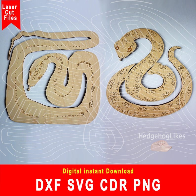Snake Cdr, Snake Svg File, Serpent Svg, Viper Svg, Snake Laser Cut ...