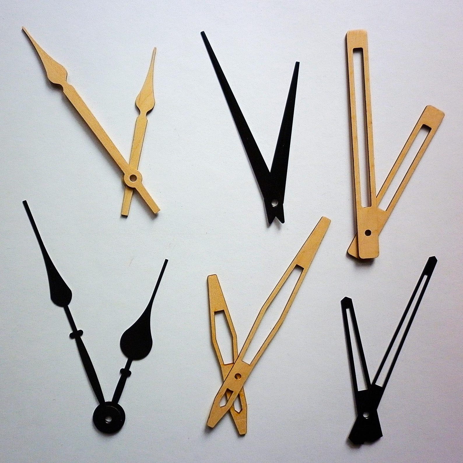 Wooden Clock Hands, Metal Clock Hands, Wood Diy Clock, Custom Clock ...