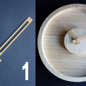 Wooden Clock Hands, Metal Clock Hands, Wood Diy Clock, Custom Clock ...