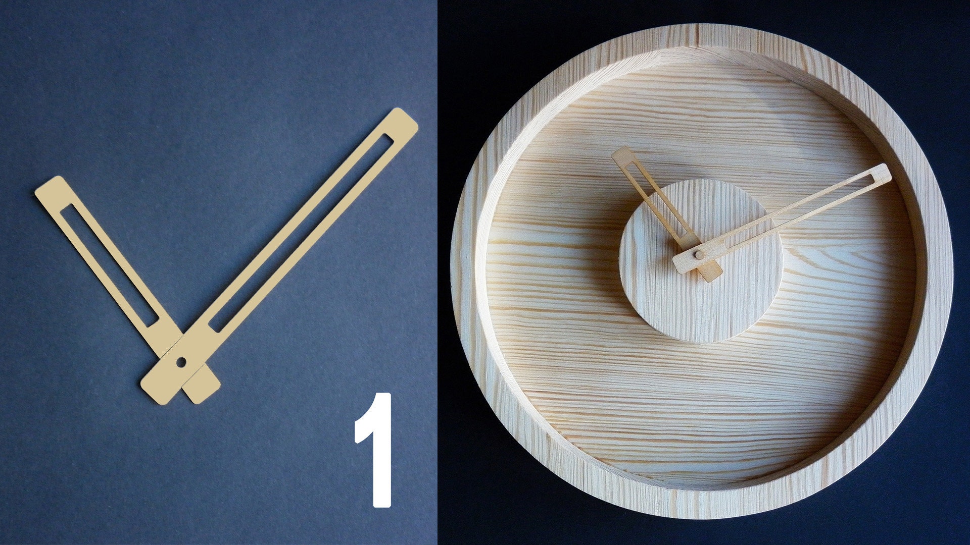 Wooden Clock Hands, Metal Clock Hands, Wood Diy Clock, Custom Clock ...