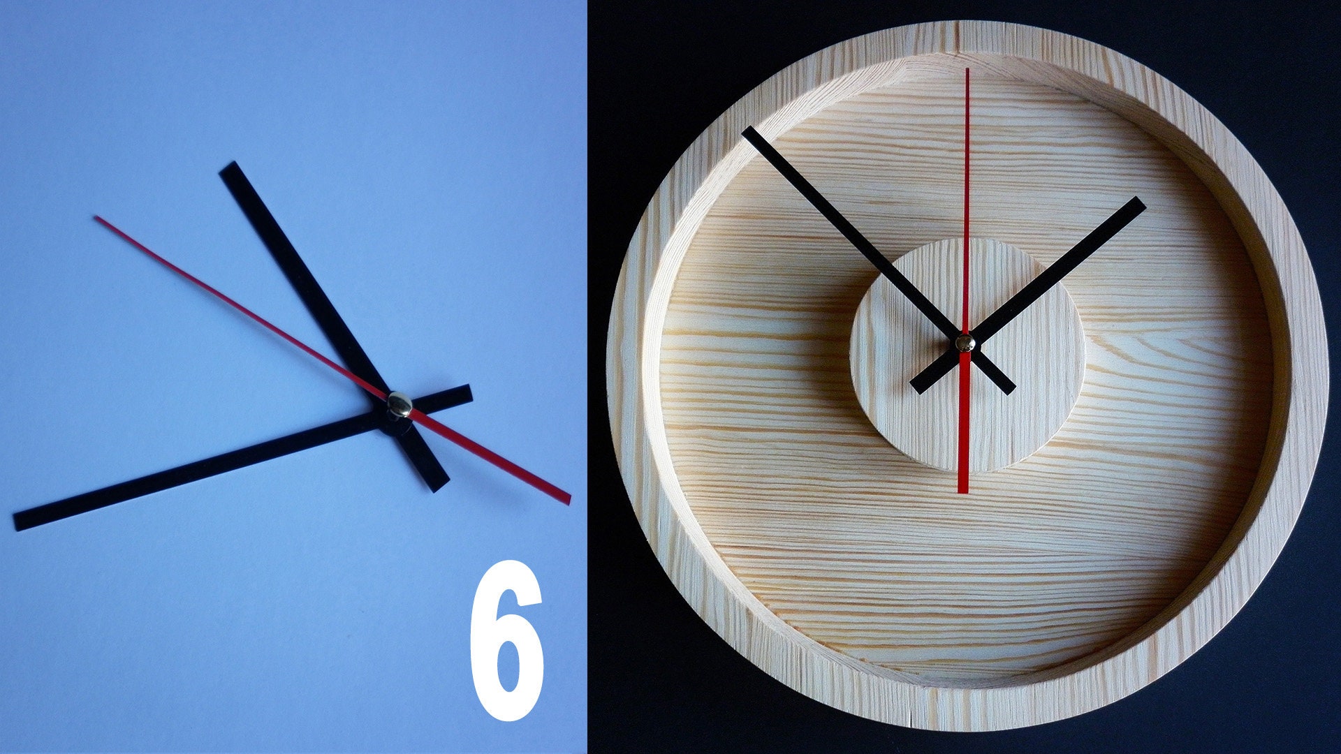 Wooden Clock Hands, Metal Clock Hands, Wood Diy Clock, Custom Clock ...