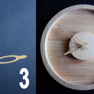 Wooden Clock Hands, Metal Clock Hands, Wood Diy Clock, Custom Clock ...