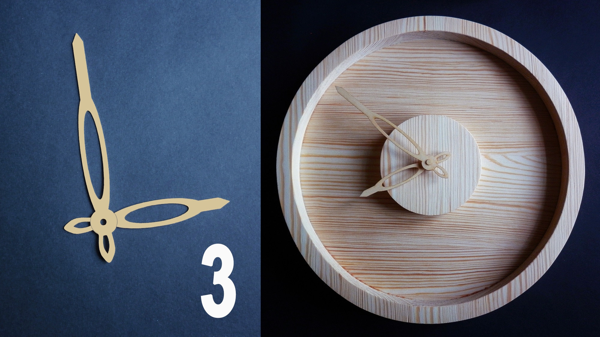 Wooden Clock Hands, Metal Clock Hands, Wood Diy Clock, Custom Clock ...