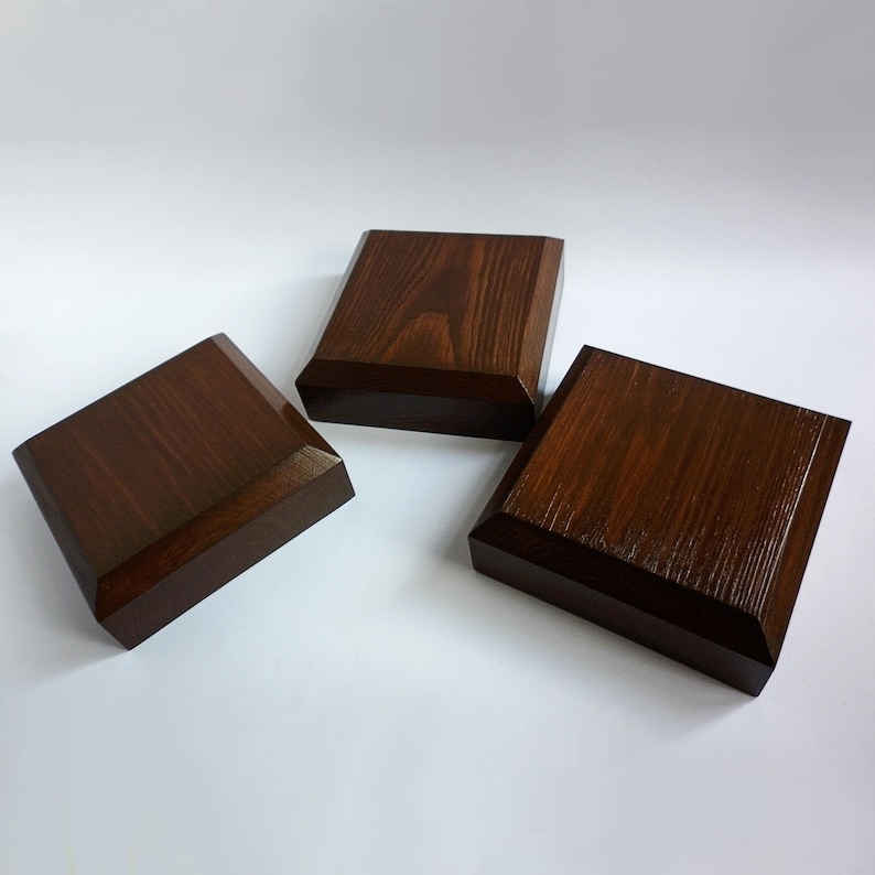 Wooden Display Plinth Pedestal Platform Stand for Figurine Display ...
