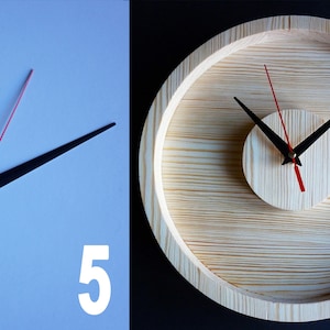 Wooden Clock Hands, Metal Clock Hands, Wood Diy Clock, Custom Clock ...