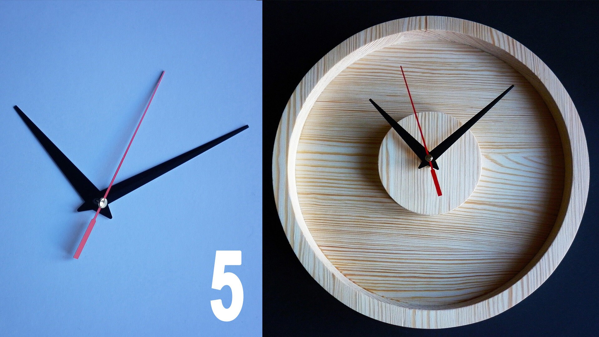 Wooden Clock Hands, Metal Clock Hands, Wood Diy Clock, Custom Clock ...