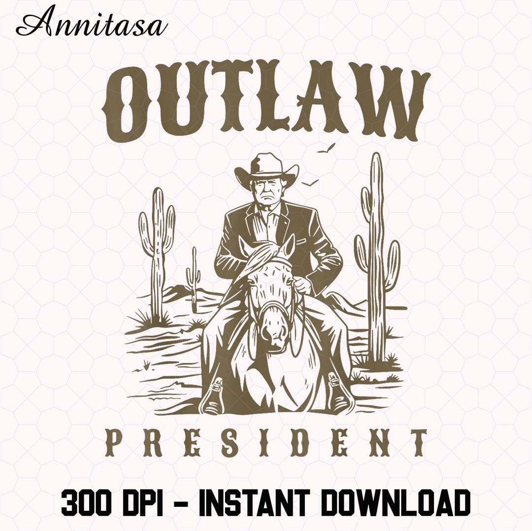 Outlaw President Png, Trump Cowboy Png, Trump Png,donald Trump 2024 Png ...