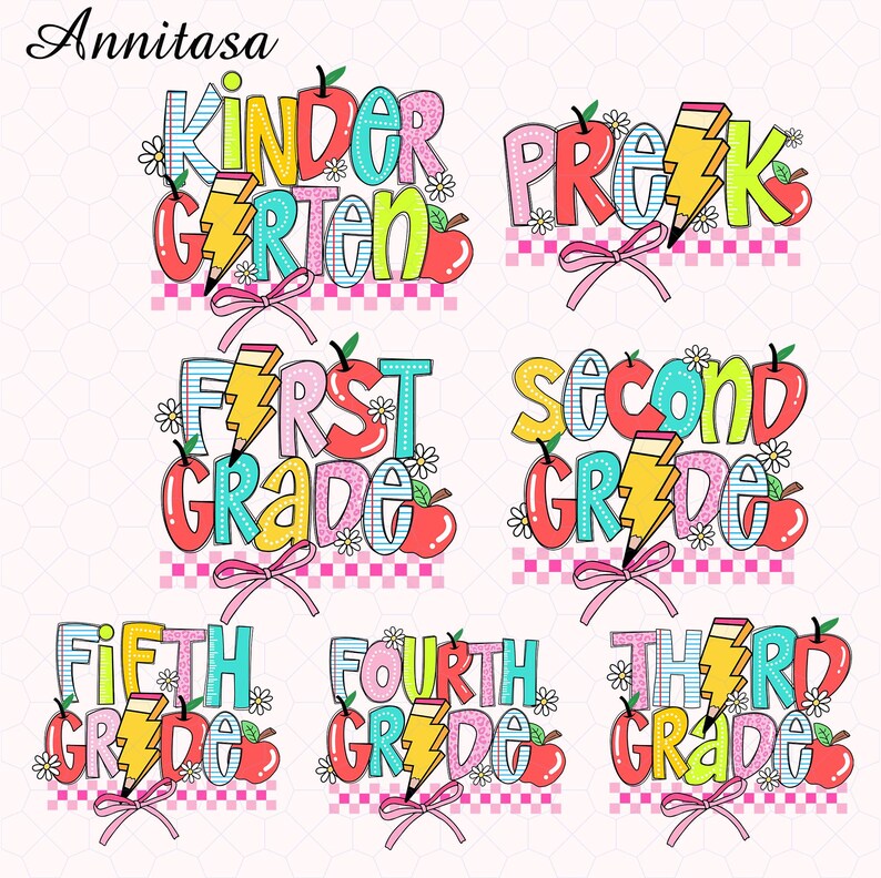 Coquette Teacher Png, Retro Back to School Png Bundle, Back to School ...