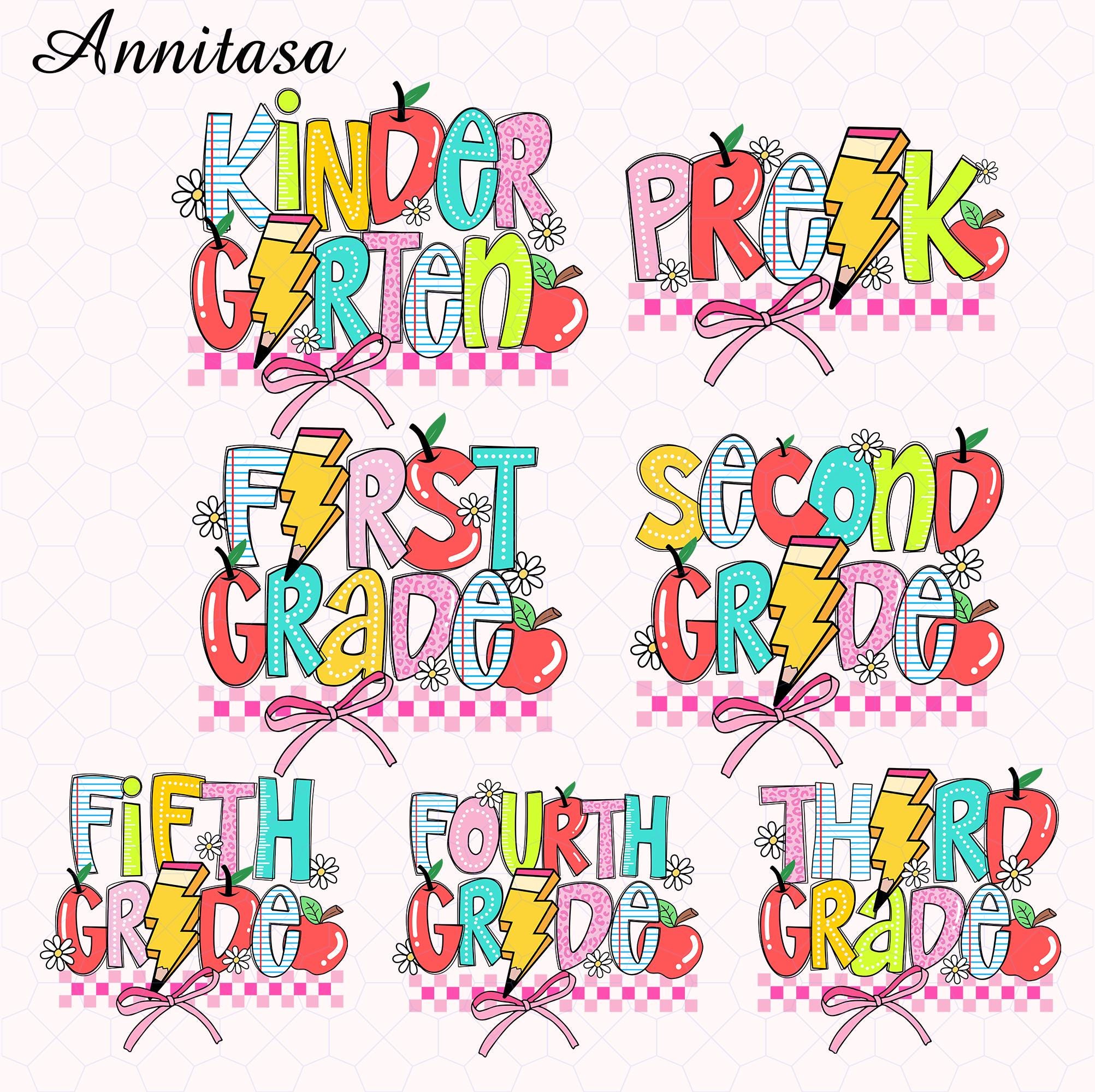 Coquette Teacher Png, Retro Back to School Png Bundle, Back to School ...
