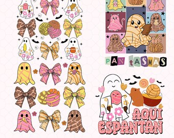 Mexican Ghost Png Bundle, Creepy Conchita Era Png, Conchas and Cucuys Png, Conchas Ghost, Funny ...