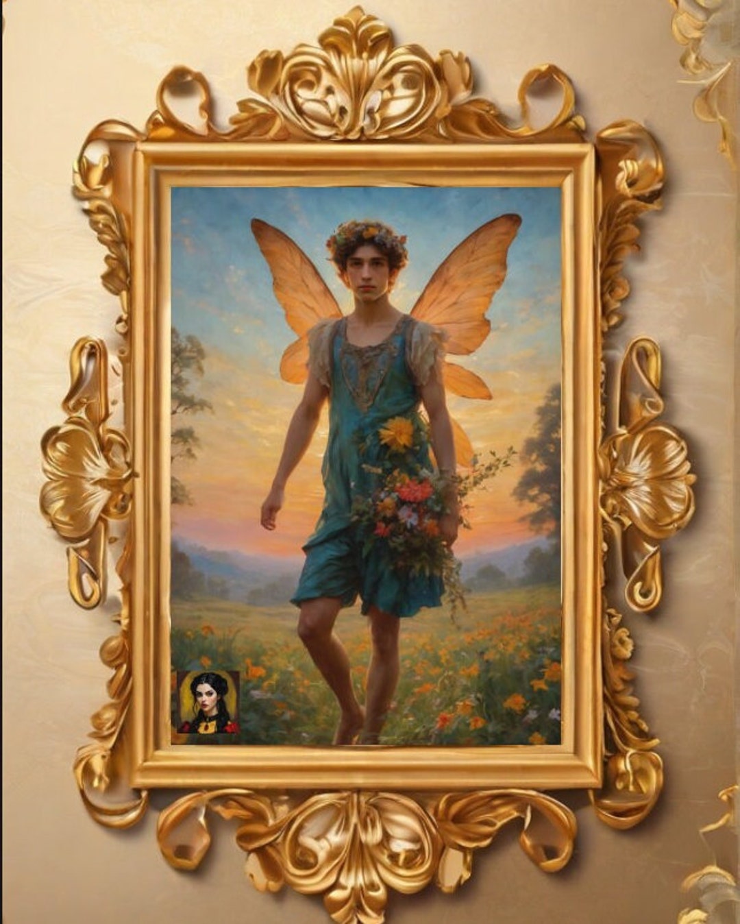 Queer Fairycore Art, Lgbtq Fairy Art, Lgbtq Victorian Poster, Nonbinary ...