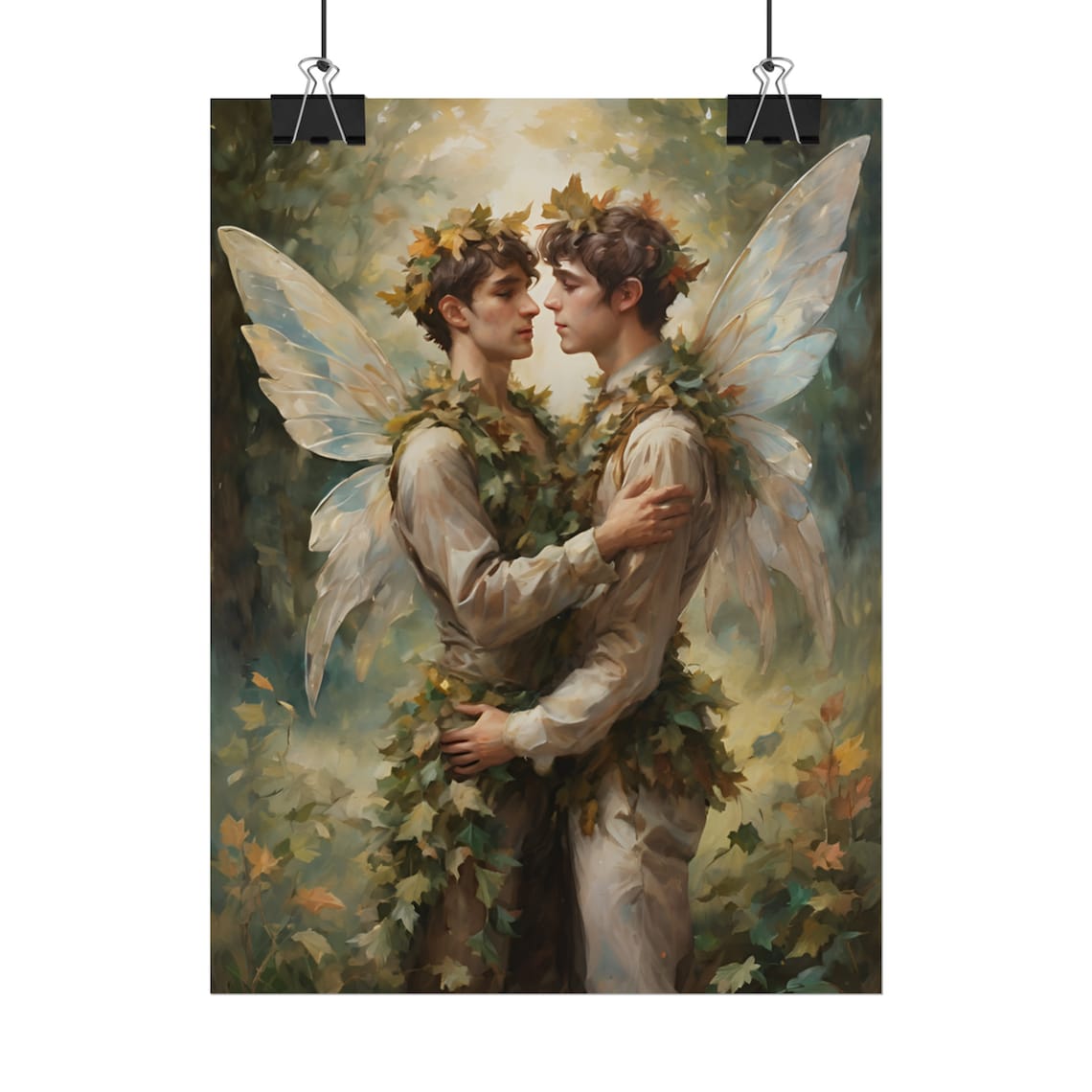 Gay Fairycore Art, Lgbtq Fairy Art, Lgbtq Victorian Poster, Queer ...