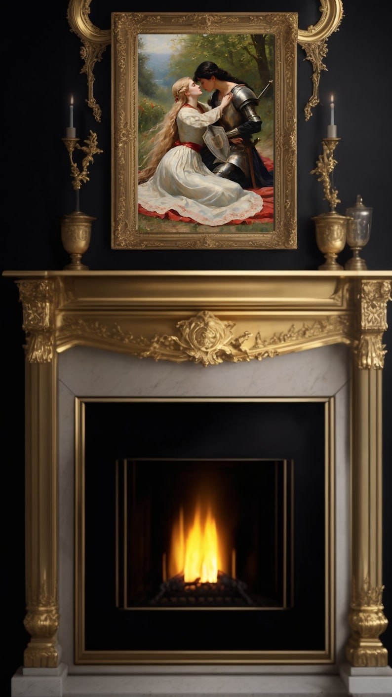 Lesbian Wall Art, Lesbian Medieval Art, Lesbian Knights Art ...