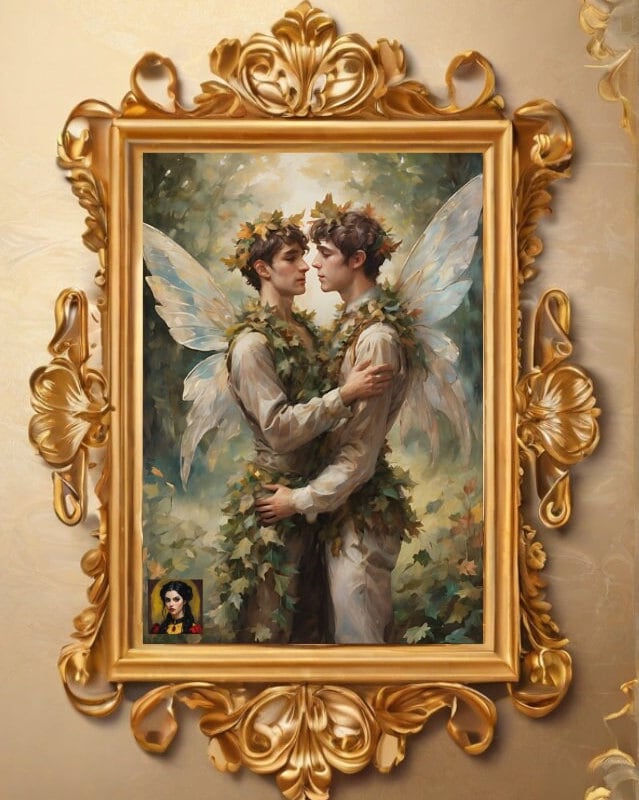 Gay Fairycore Art, Lgbtq Fairy Art, Lgbtq Victorian Poster, Queer ...