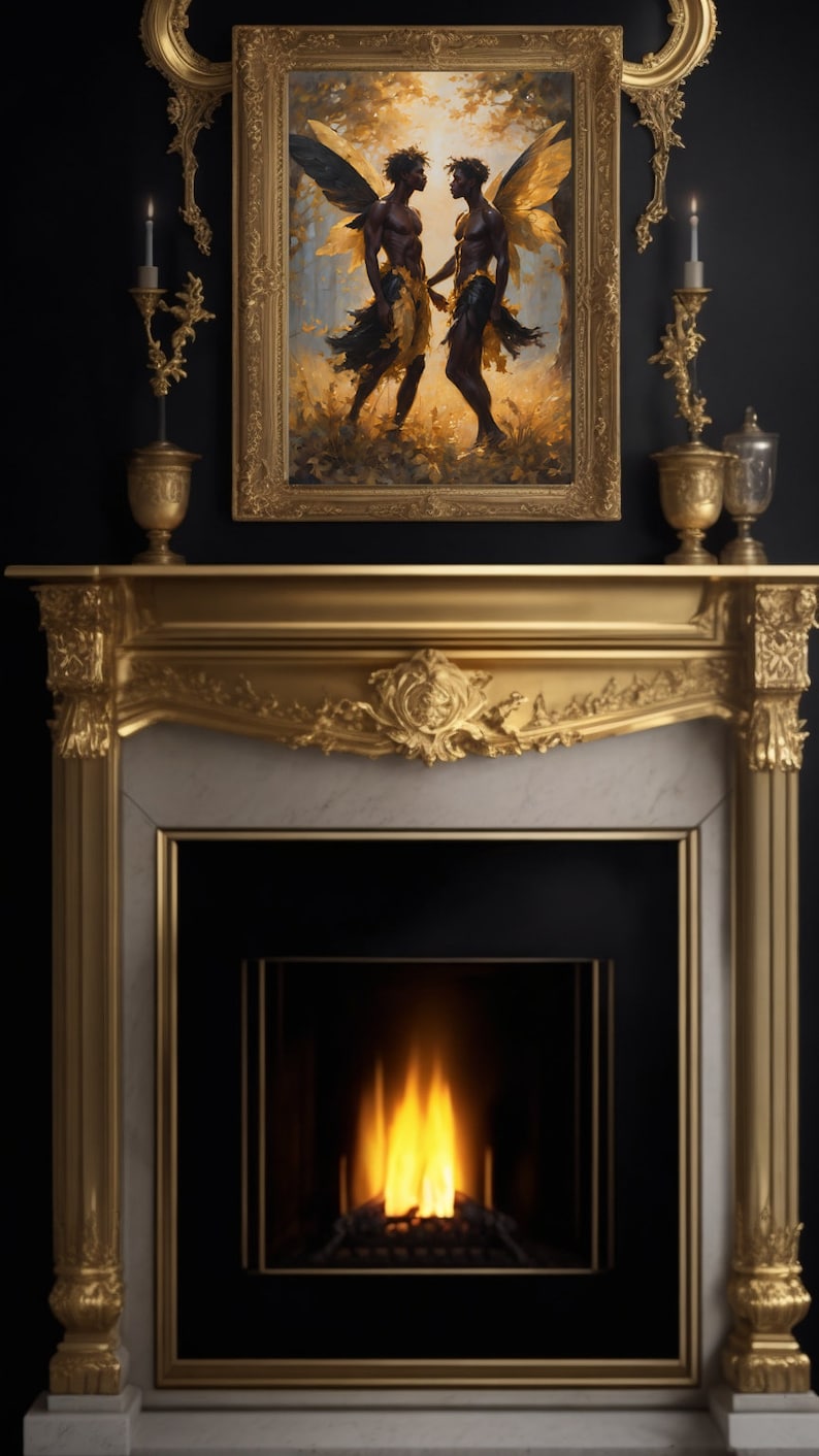 Gay Fairycore Art, Lgbtq Fairy Art, Black Fantasy Art, Queer Fairycore ...