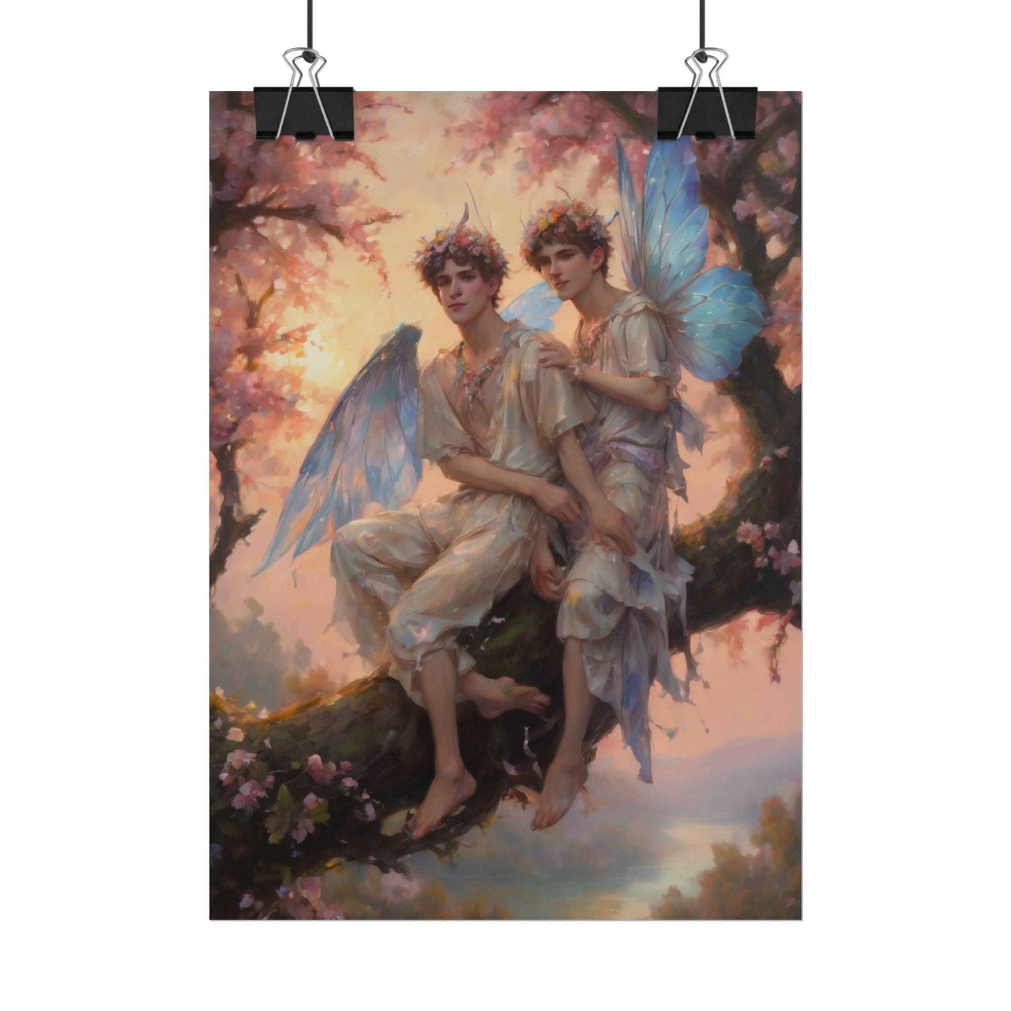 Gay Fairycore Art, Lgbtq Fairy Art, Lgbtq Victorian Poster, Queer ...