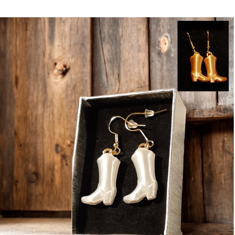 Boot Earrings - Etsy