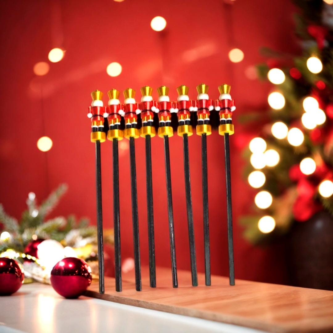 Nutcracker Christmas Cocktail Stir Sticks: Holiday Drink Stirrers - Etsy