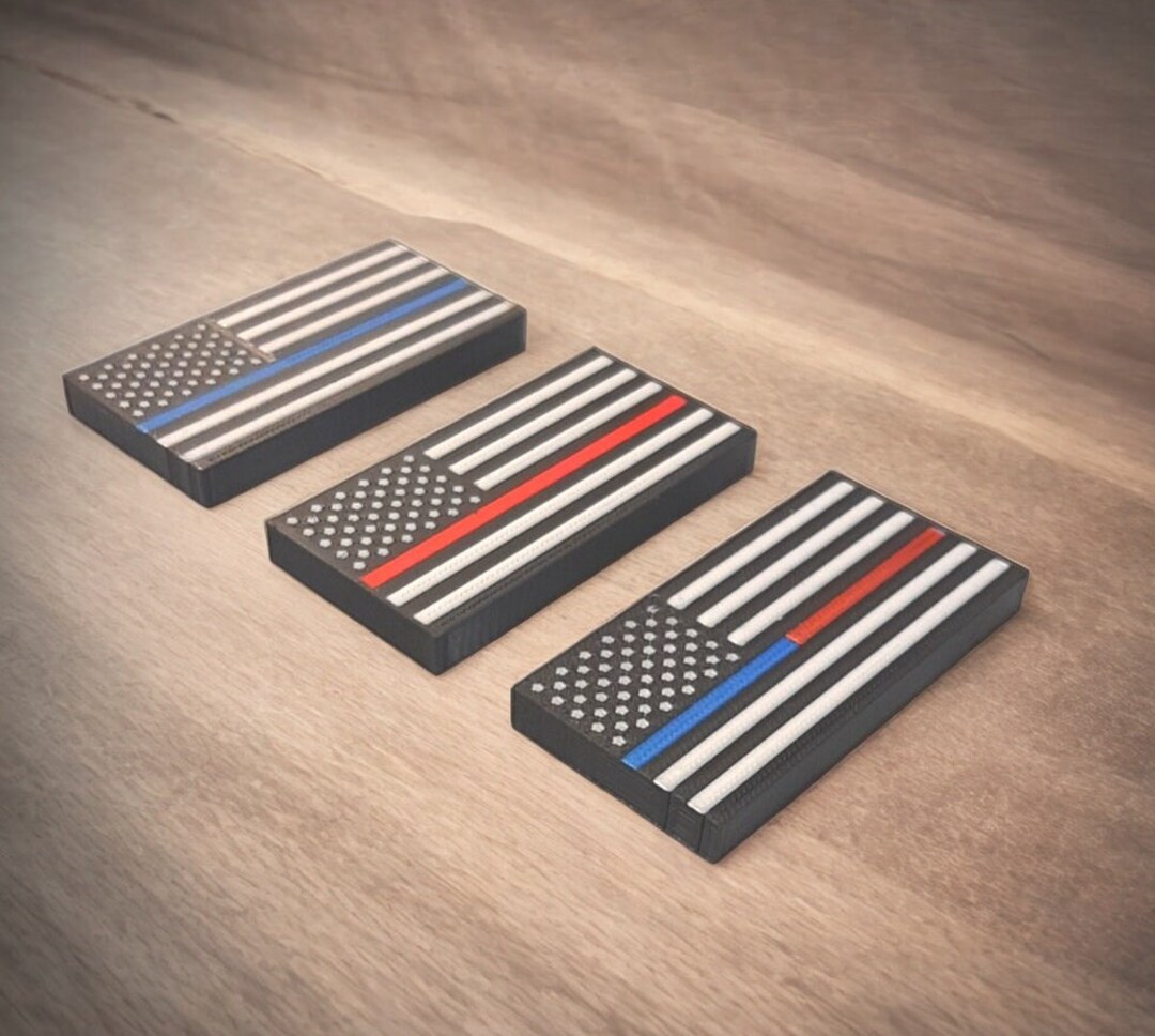 First Responder Flags Magnet Decorative Thin Blue & Red Line Flag ...