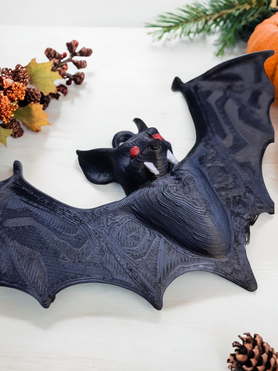 Halloween Vampire Bat Decor Set of 3: Magnetic Fridge or Hanging ...