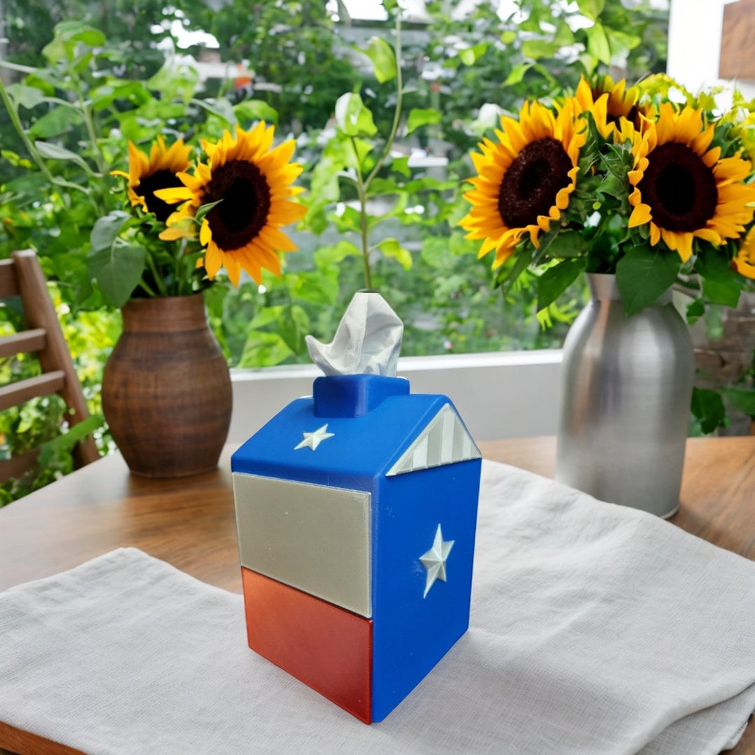 Texas Flag Tissue Box Cover - Modern Cute Western Home Decor Lonestar ...
