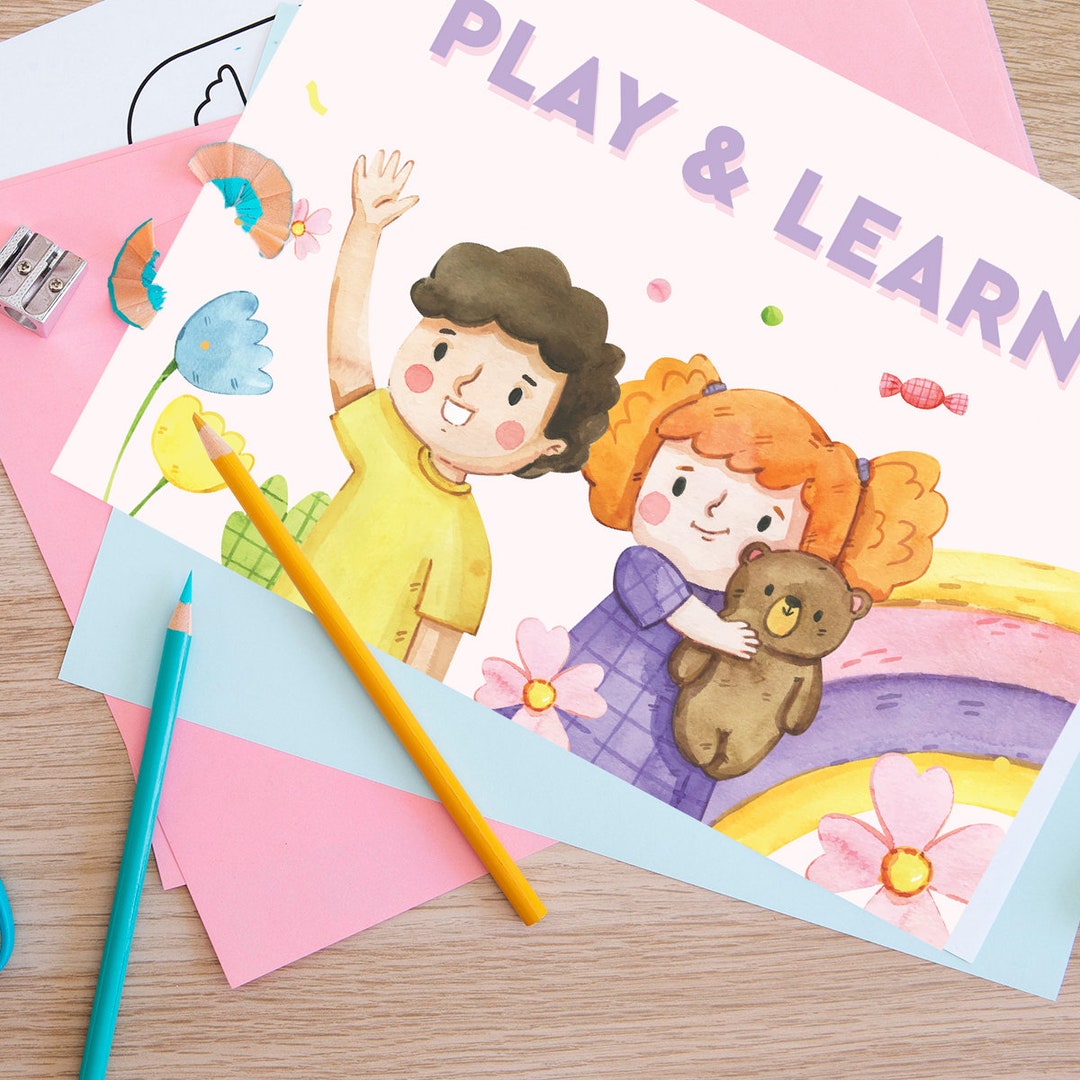Play and Learn! Kids Learning Games Book - Etsy