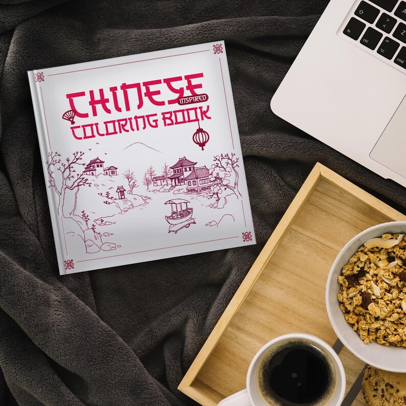 Chinese Theme _ Coloring Book - Etsy