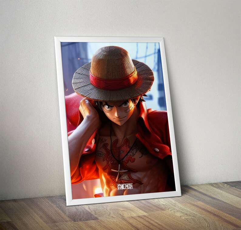 Luffy One Piece Poster, Anime Poster, Anime Print, Luffy Poster, Movie ...