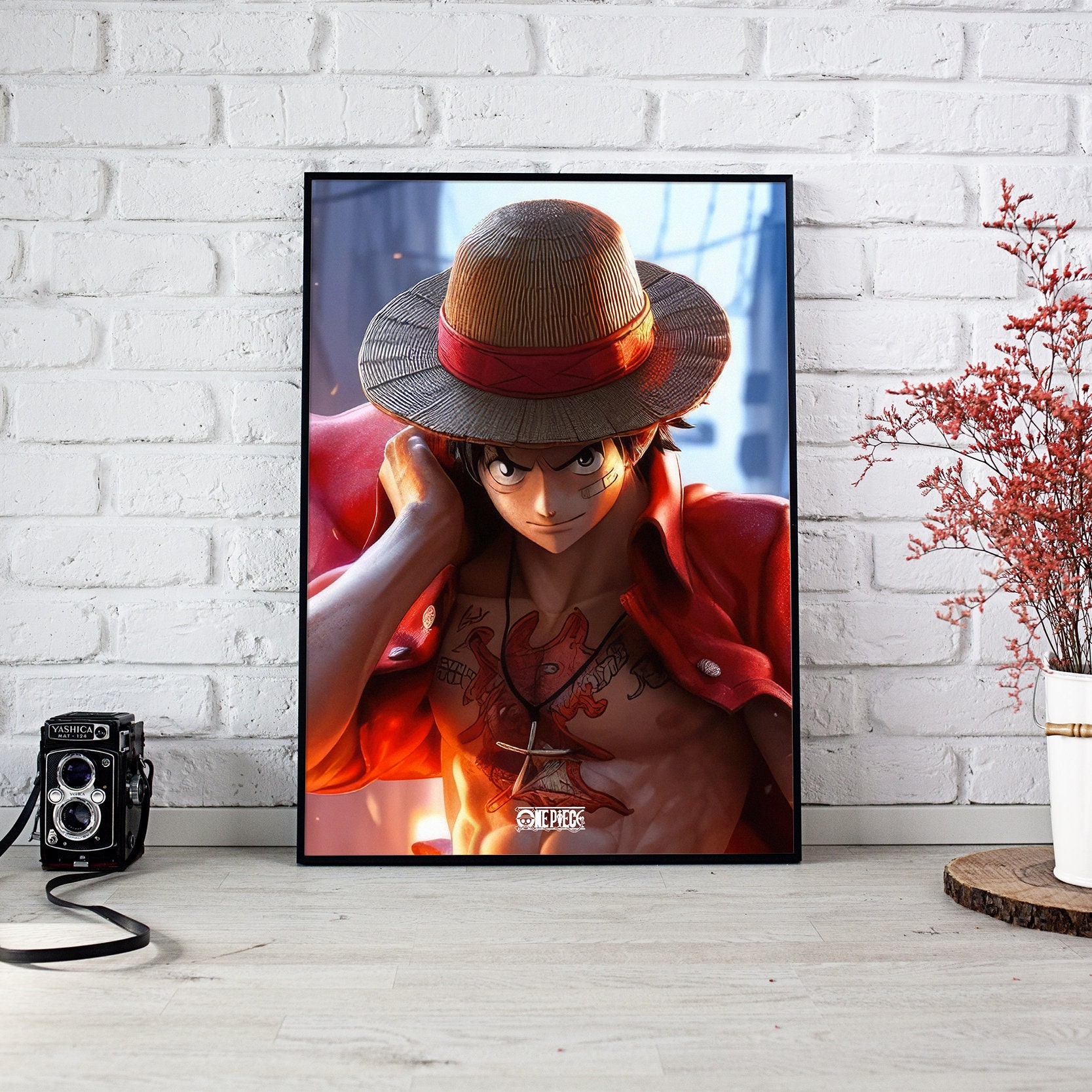 Luffy One Piece Poster, Anime Poster, Anime Print, Luffy Poster, Movie ...