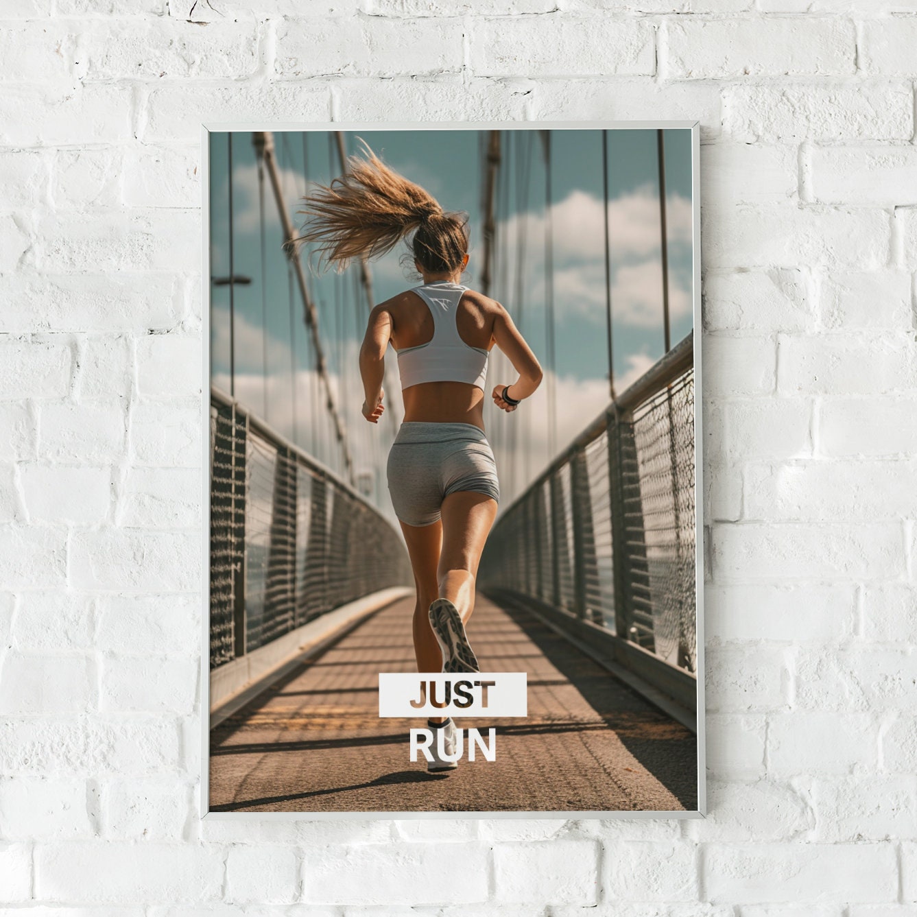 Just Run Motivation Poster, Sport Poster, Running Poster, Wall Decor - Etsy