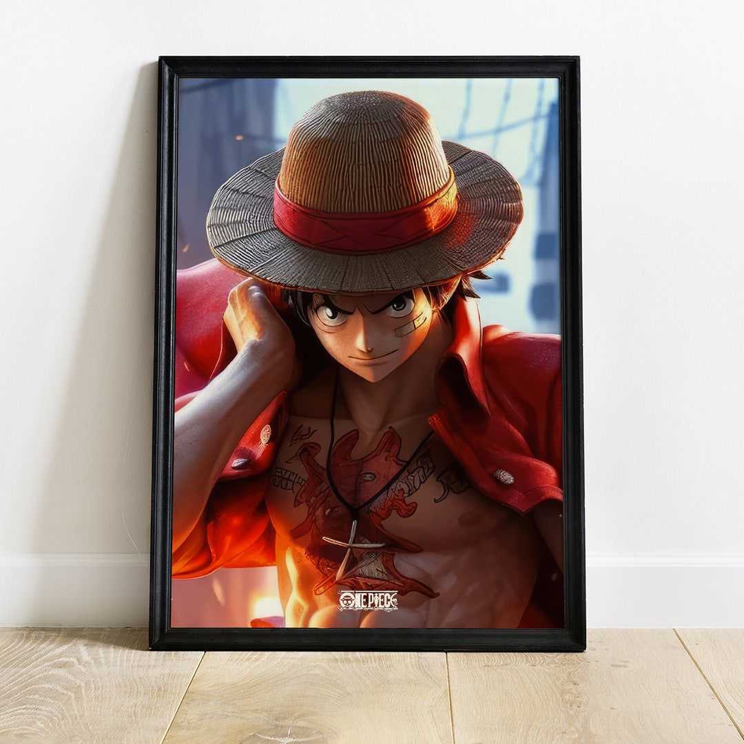 Luffy One Piece Poster, Anime Poster, Anime Print, Luffy Poster, Movie ...