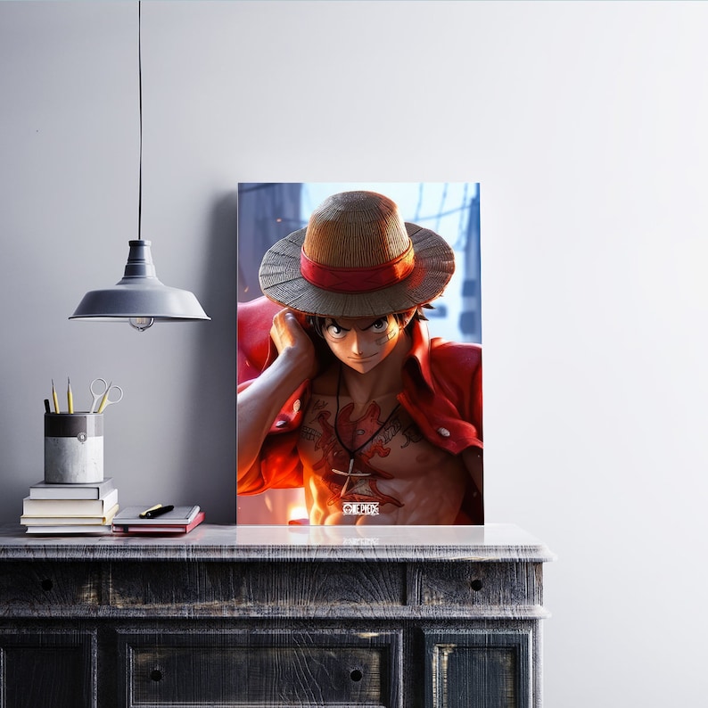 Luffy One Piece Poster, Anime Poster, Anime Print, Luffy Poster, Movie ...