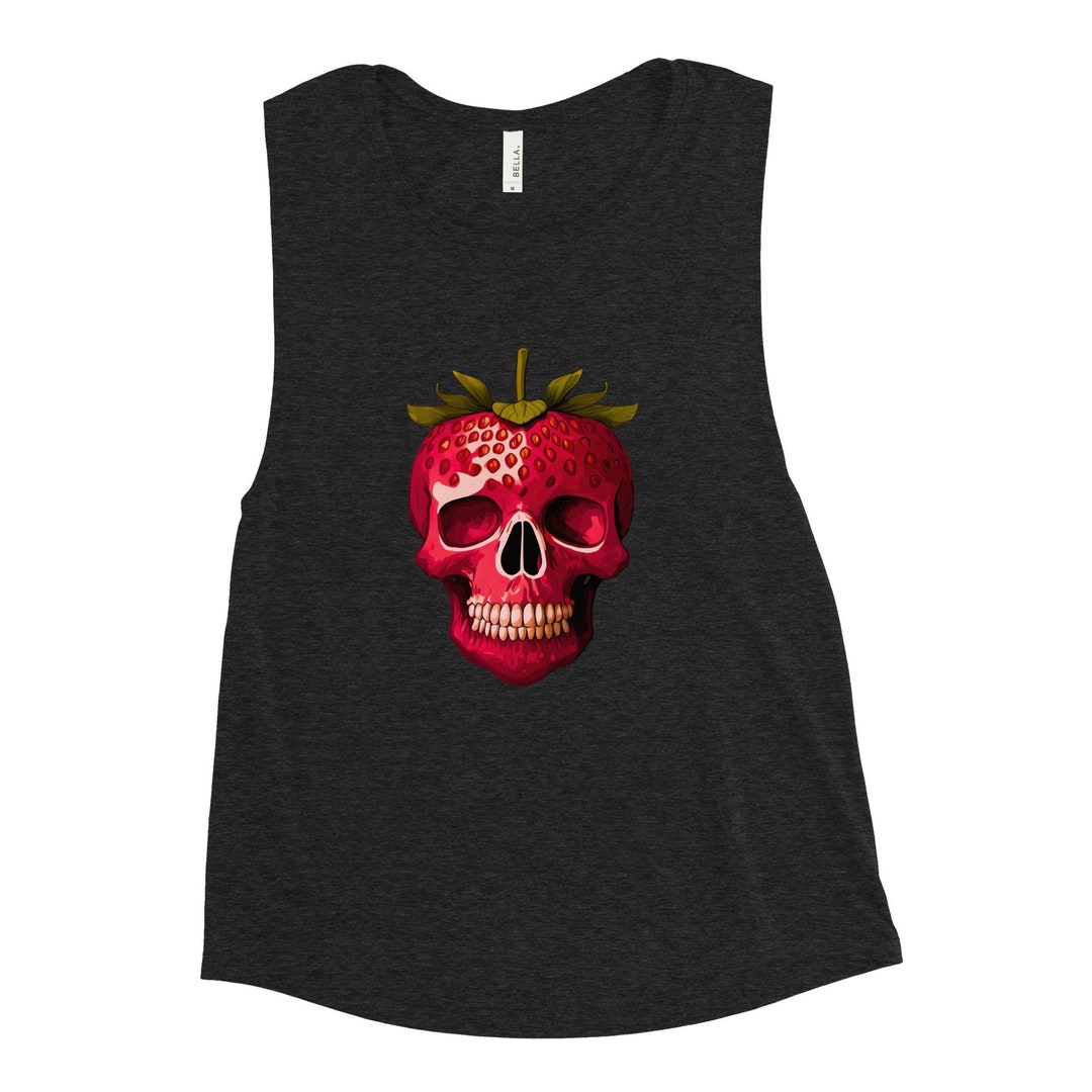 Ladies Realistic Red Strawberry Gothic Muscle Tank - Etsy