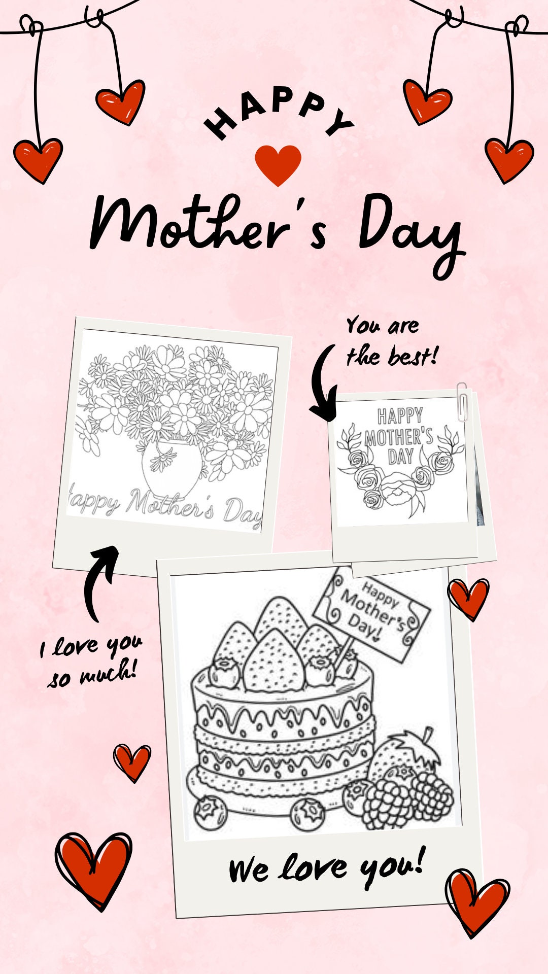 Mother's Day Card Templates. Create Your Own Mother's Day Cards, Print ...
