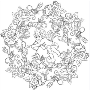 Valentine's Day Colouring Sheets for Adults or Children Mindfulness ...