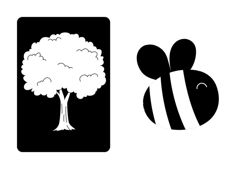72 High Contrast Design, Black and White Flash Cards for Babies. Babies ...