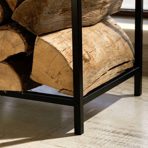 House Shaped Firewood Rack, Firewood Rack, Log Holder, Wood Storage ...