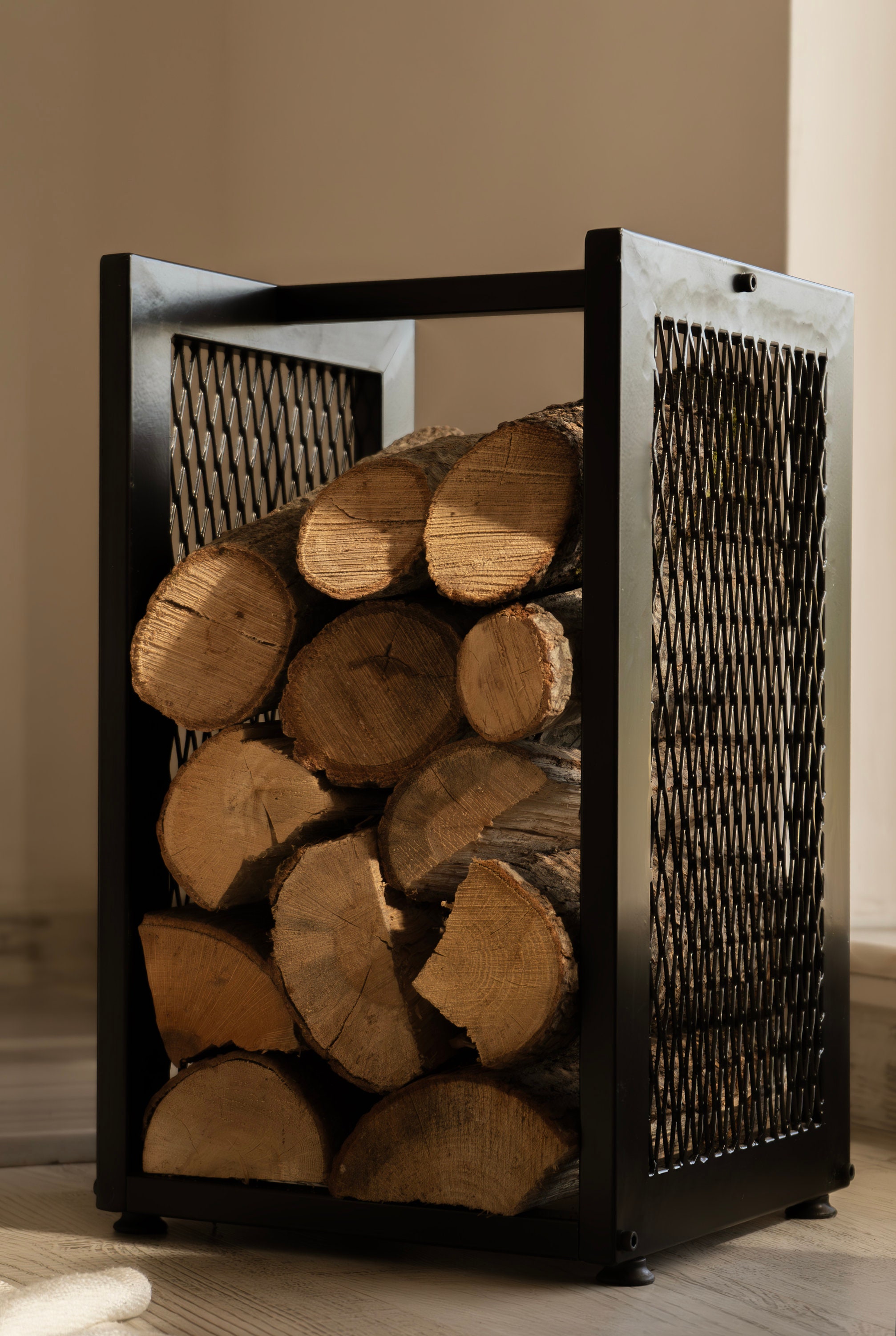 Metal Firewood Rack, Log Storage, Fireplace Accessories, Garden Decor ...