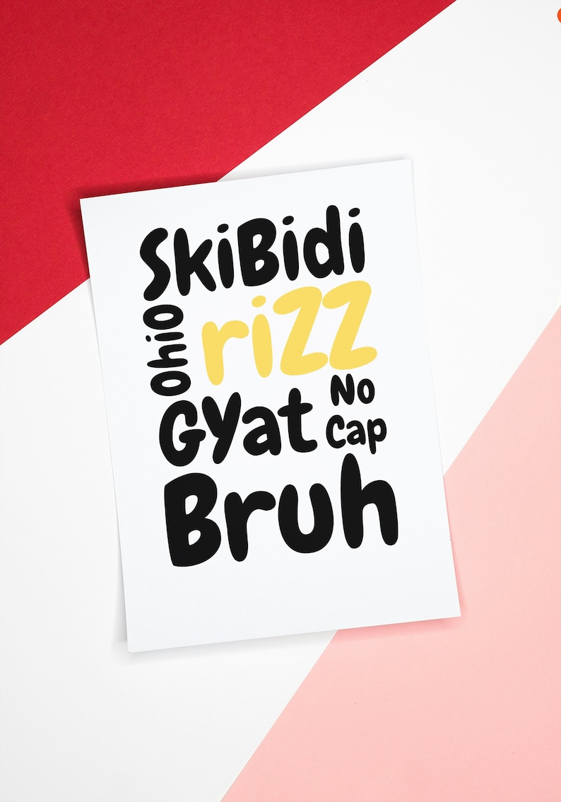 Funny Card/ Gen Z/ Slang/ Birthday Cards for Teens - Etsy UK