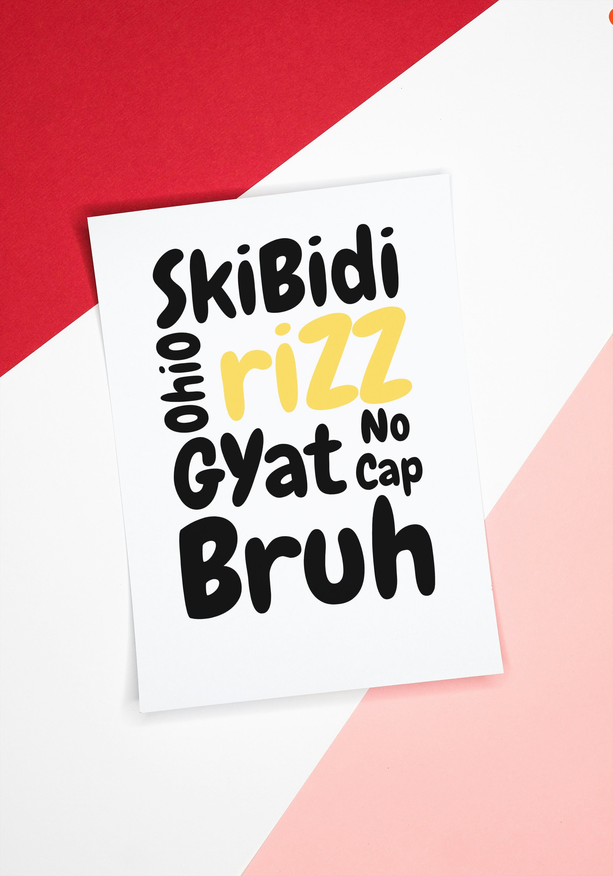 Funny Card/ Gen Z/ Slang/ Birthday Cards for Teens - Etsy UK