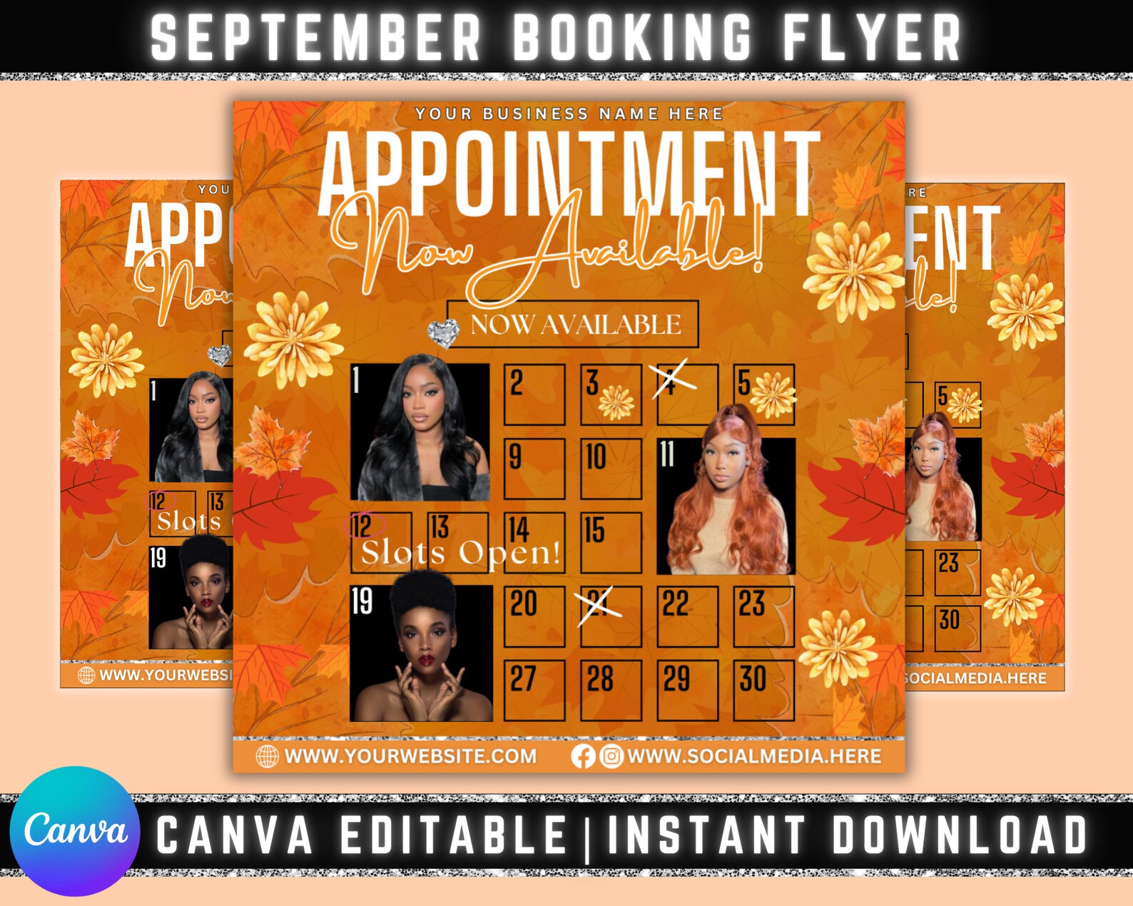 September Booking Flyer, September Bookings, September Bookings Open ...