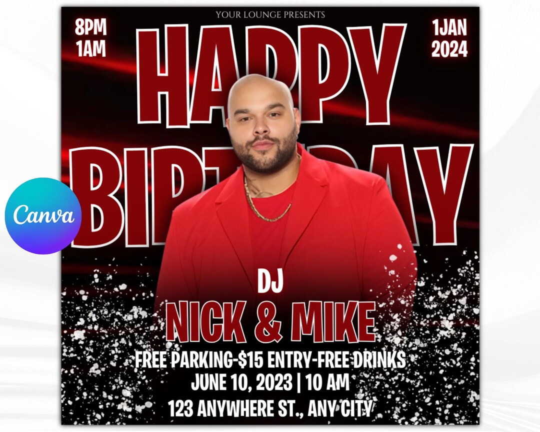 Club Flyer, Birthday Invitation, Birthday Party Invitation, Party ...